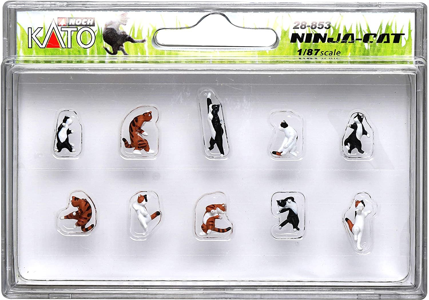 Kato / Noch - Figuras de Gatos-Ninja (Figure Set Ninja-Cat) - Escala HO ...