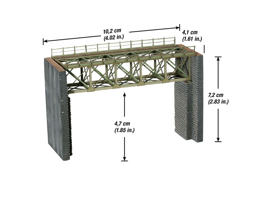 Noch - Ponte Reta em Treliça (Steel Bridge) - Escala N: 62810 - B52 Online