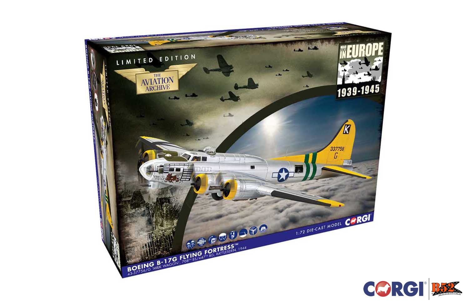 Corgi - Boeing B-17G Flying Fortress "Milk Wagon": AA33321 - B52 Online