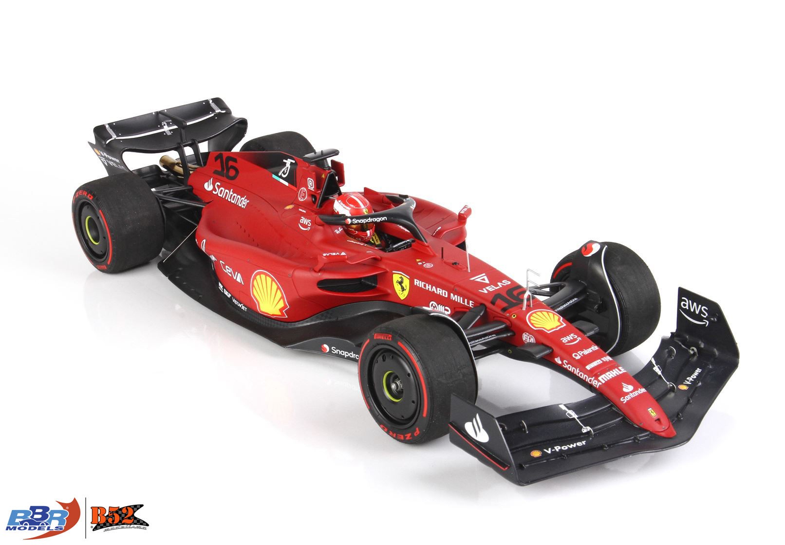 BBR - Ferrari F1-75 Leclerc #16, GP Bahrain 2022: BBR221816DIE - B52 Online