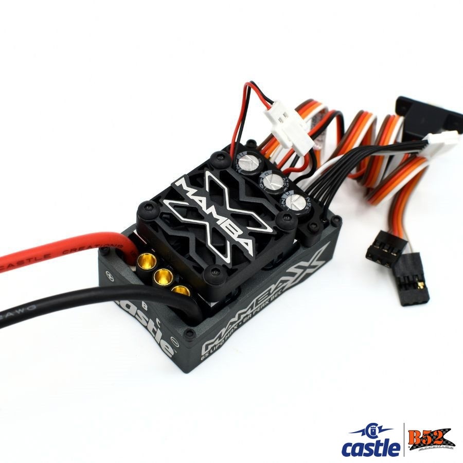 Castle - Mamba X, ESC + Motor Sensored 1515-2200Kv V2 - 1/8: 010-0155 ...