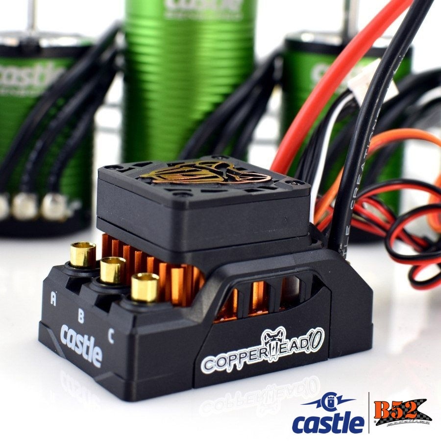 Castle - Copperhead 10 ESC + Motor 1415-2400Kv - 1:10: 010-0166-12 ...