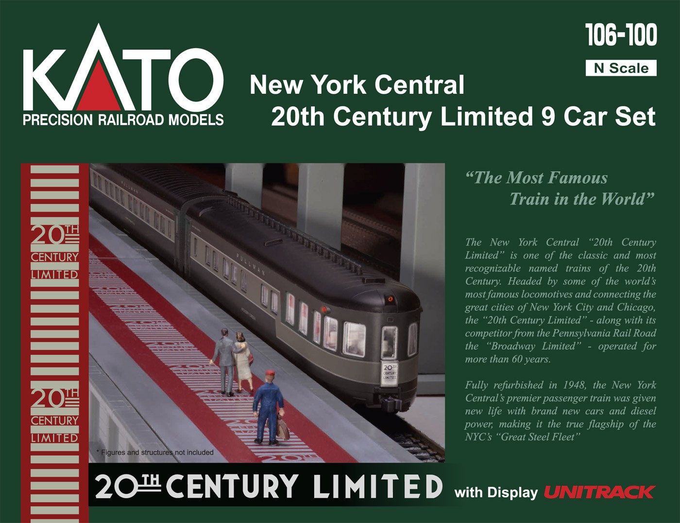 Kato N - NYC "20th Century Limited" 9 Car Set: 106-100 - B52 Online