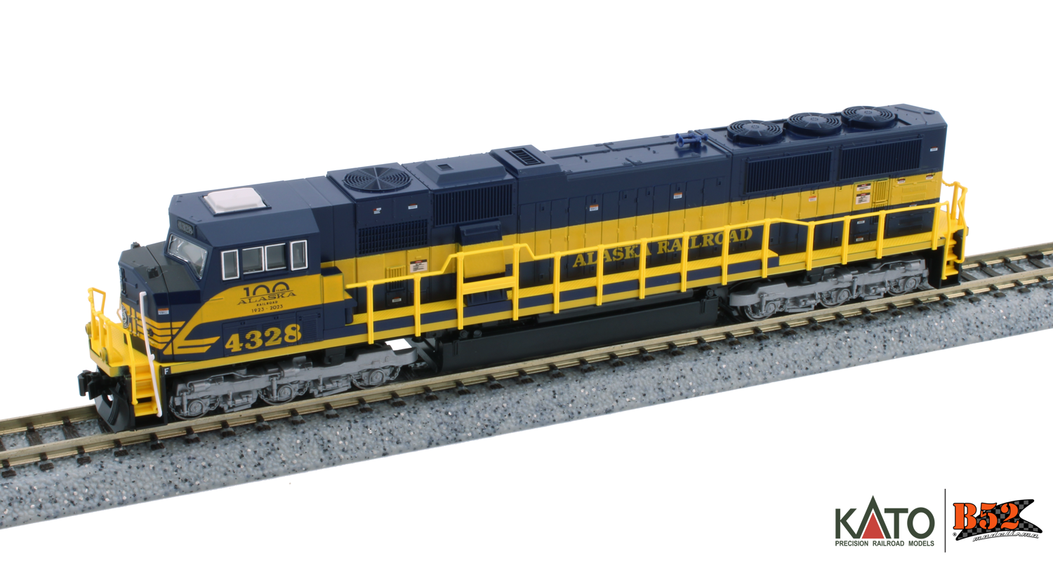 Kato N - EMD SD70MAC Alaska Railroad, #4328 - 100 Anos: 176-6412 - B52 Online