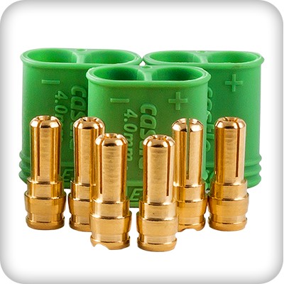 Castle - CC Connector - Macho 4.0 mm - Multi-Pack - Polarizado: 011 ...