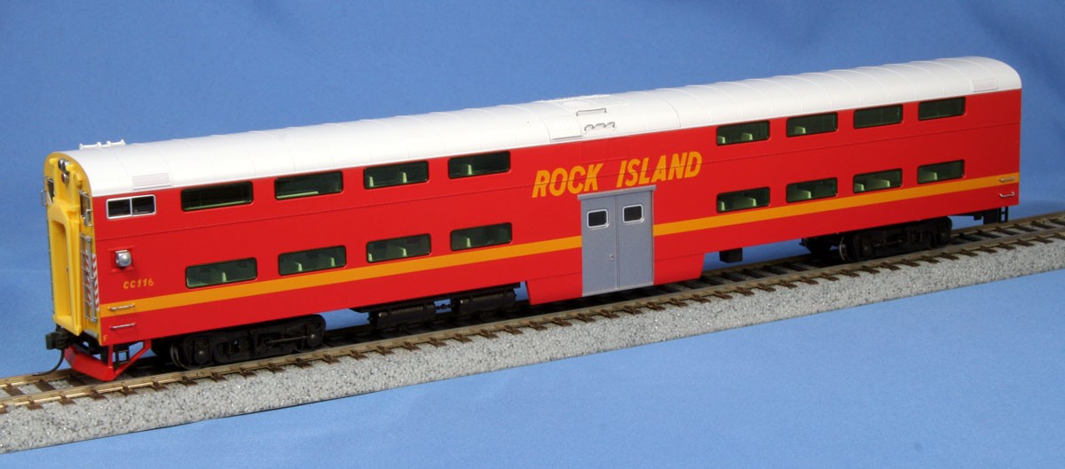 Kato HO - Pullman Bi-Level 4 Window, Rock Island #CC116: 35-6024A - B52 ...