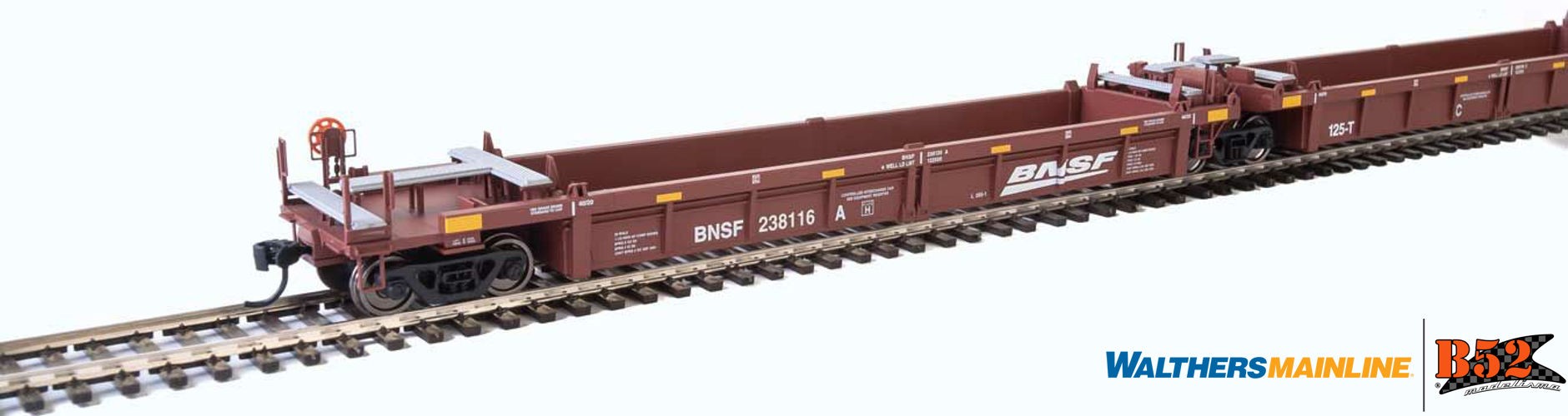 Walthers HO - Well Car 40', BNSF #238200 A-E: 910-55643 - B52 Online