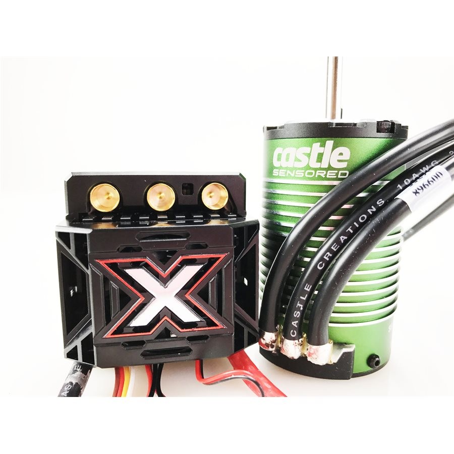 Castle - Mamba Monster X Sensored ESC + Motor: 1512-2650Kv - 1:8: 010 ...