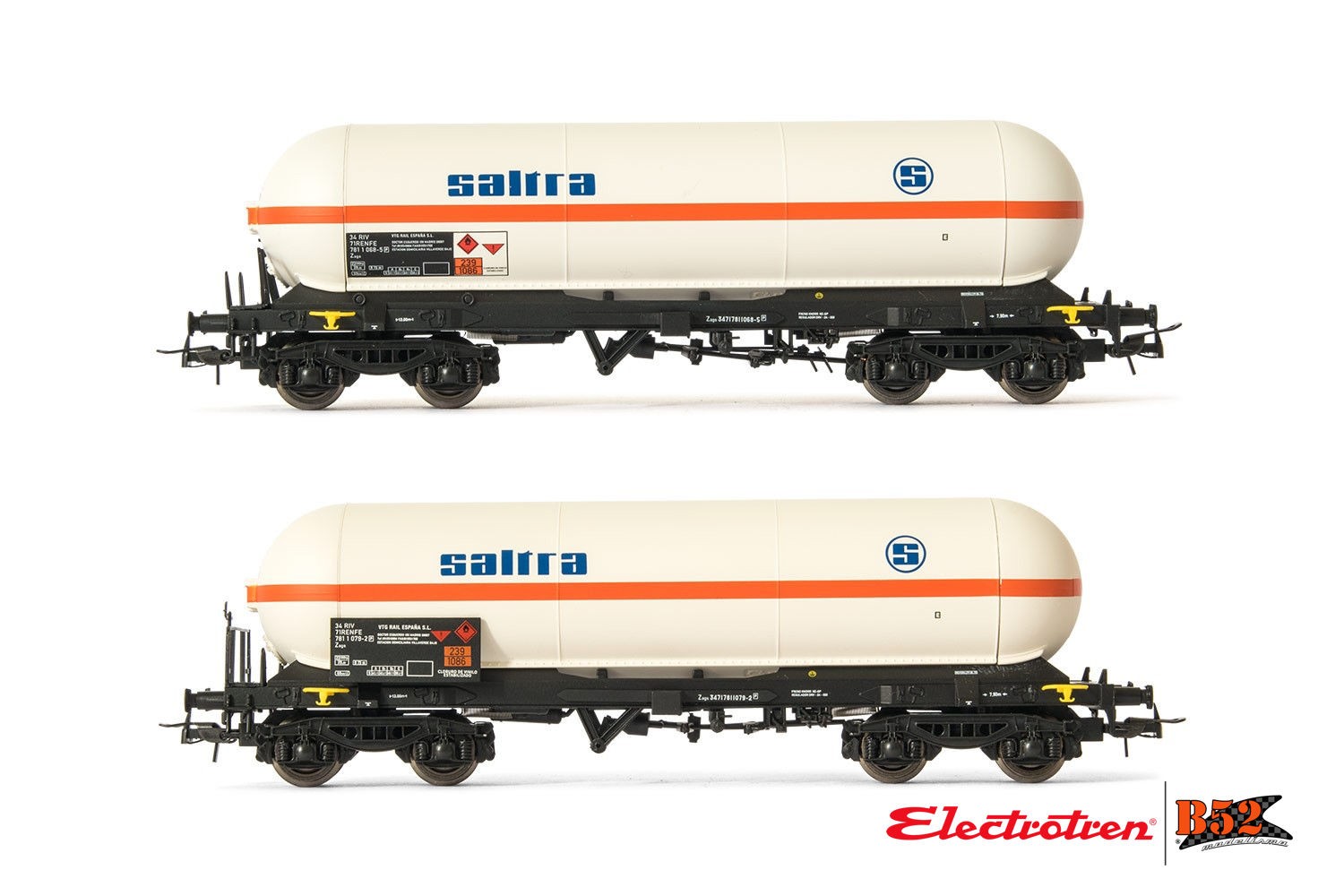 Electrotren HO - Vagões Tanque de 4 eixos, RENFE Saltra: HE6003 - B52 ...