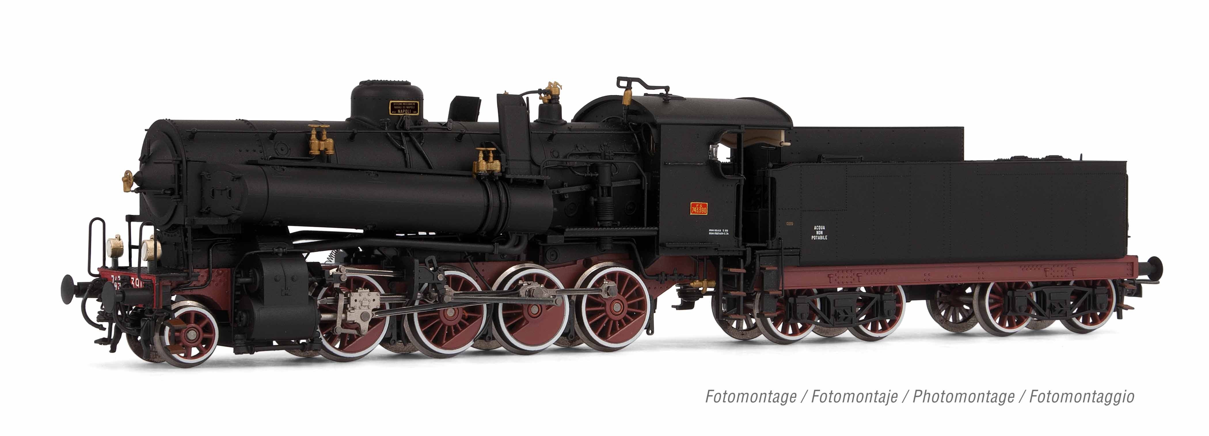 Rivarossi HO - Locomotiva Vapor Gr. 743 390, FS: HR2746 - B52 Online