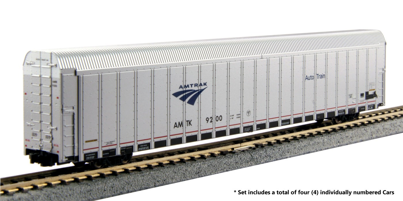 Kato N - Amtrak Autorack "Auto Train" Phase V, 4 Car Set #4: 106-5506 ...