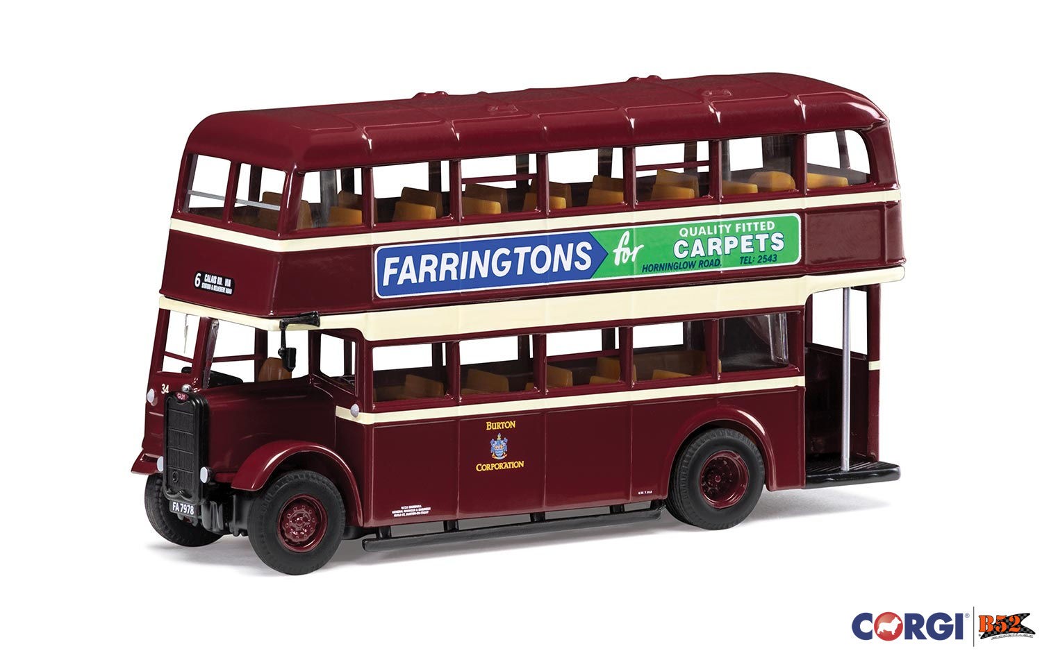 Corgi - Guy Utility Bus - Burton Corporation: OM43917B - B52 Online