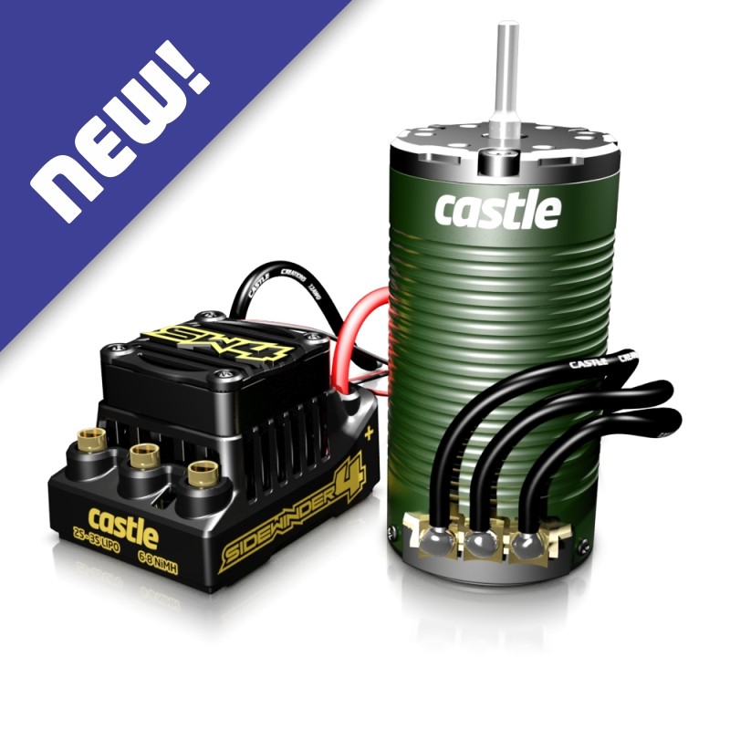 Castle - SIDEWINDER 4 c/ Motor 1415-2400Kv: 010-0164-07 - B52 Online